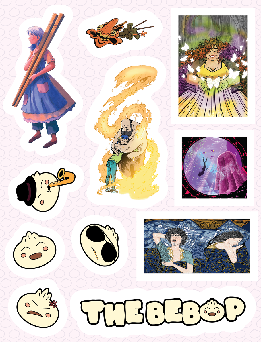 The BeBop Bao Sticker Sheet – Bird's Eye Comics